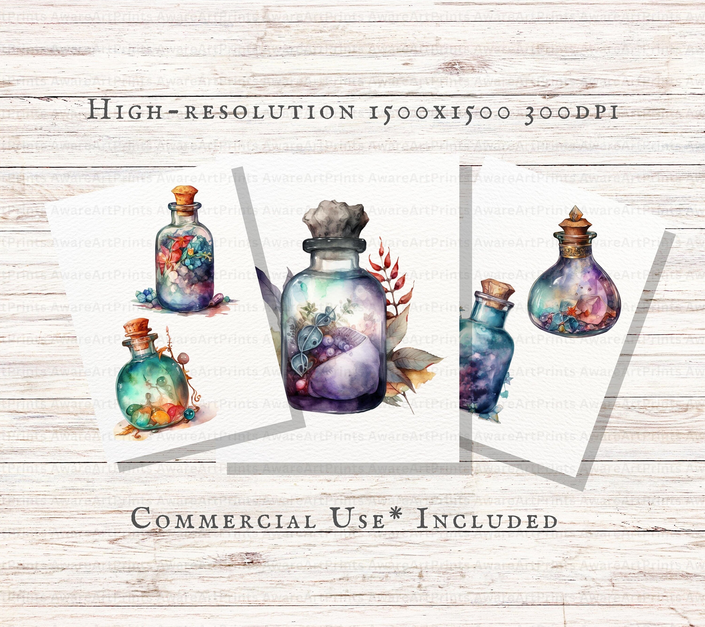 Fancy Potions 20pc PNG Bundle | Colorful Potion PNG | Potions PNG ...