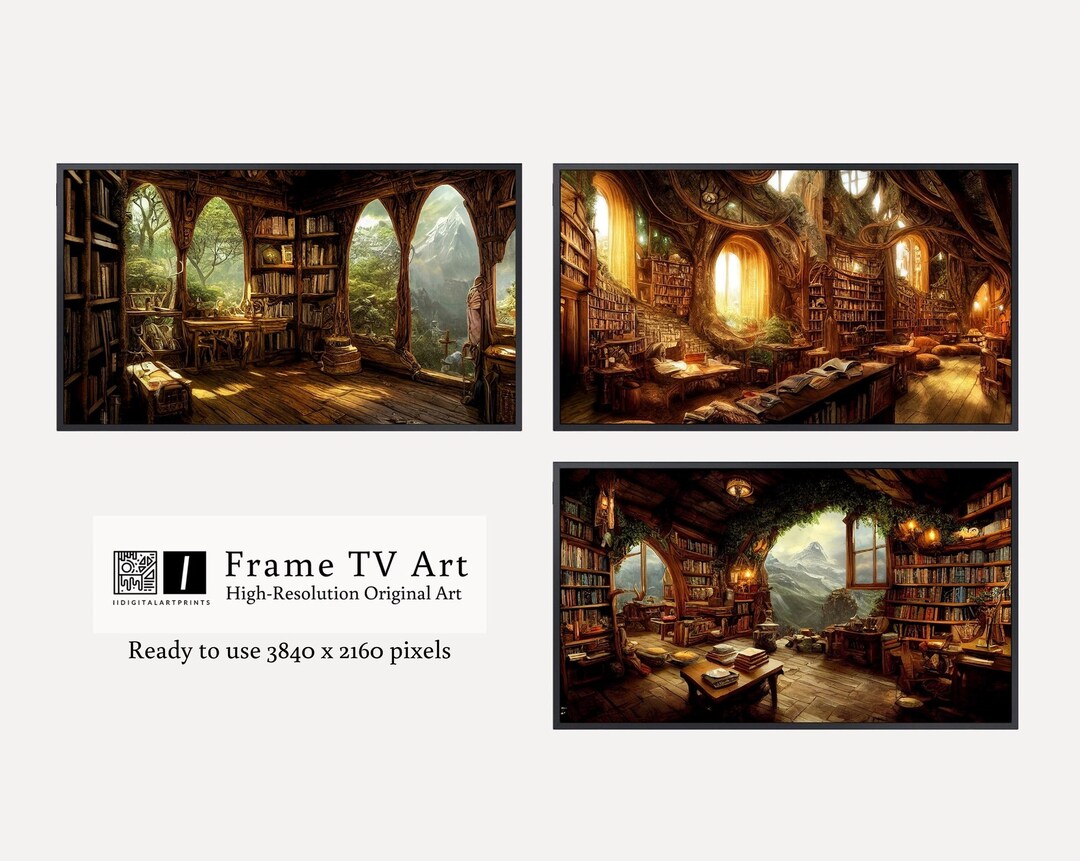Samsung Frame TV Bundle Hobbit House Art | Samsung Frame TV Hobbit Home ...