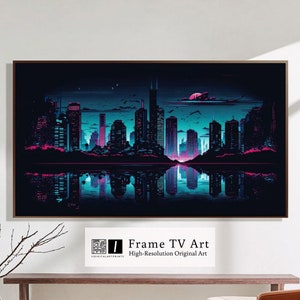 Samsung Frame TV Bundle Cyberpunk Art | Cyberpunk Art for Frame TV ...