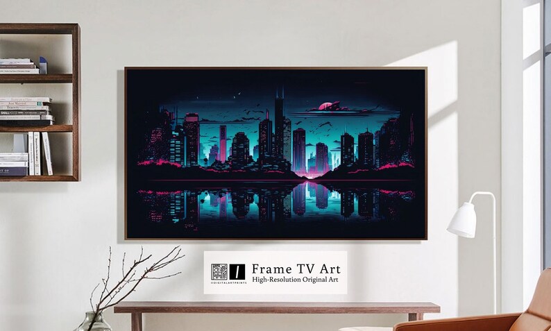 Samsung Frame TV Bundle Cyberpunk Art | Cyberpunk Art for Frame TV | Cyberpunk Fantasy Samsung ...