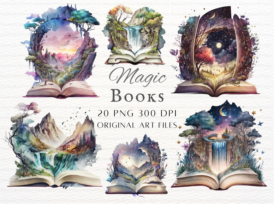Magical Books 20pc PNG Bundle | Fantasy Book PNG | Magic Book PNG ...