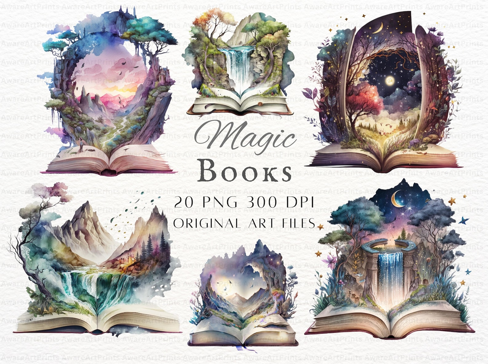 Magical Books 20pc PNG Bundle Fantasy Book PNG Magic Book - Etsy