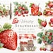 Strawberry 30pc PNG & JPEG Bundle Watercolor Strawberry Strawberry PNG ...