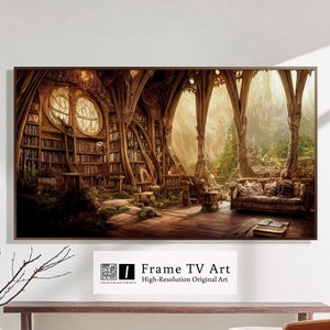 Samsung Frame TV Bundle Hobbit Library Art Samsung Frame TV Hobbit ...