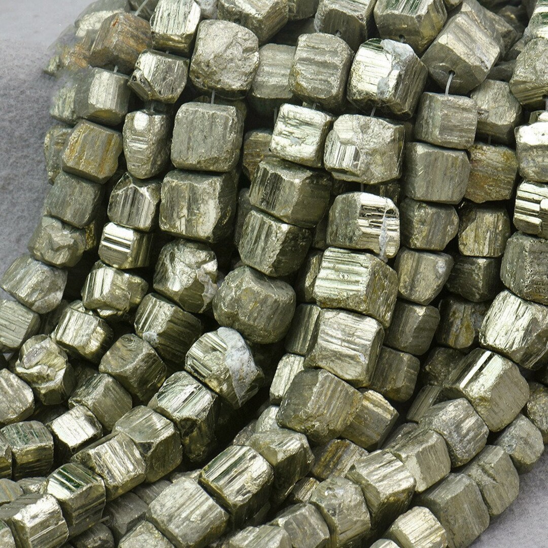 Raw Pyrite Mineral Stone tower Chain Necklace 16inch Size - Etsy