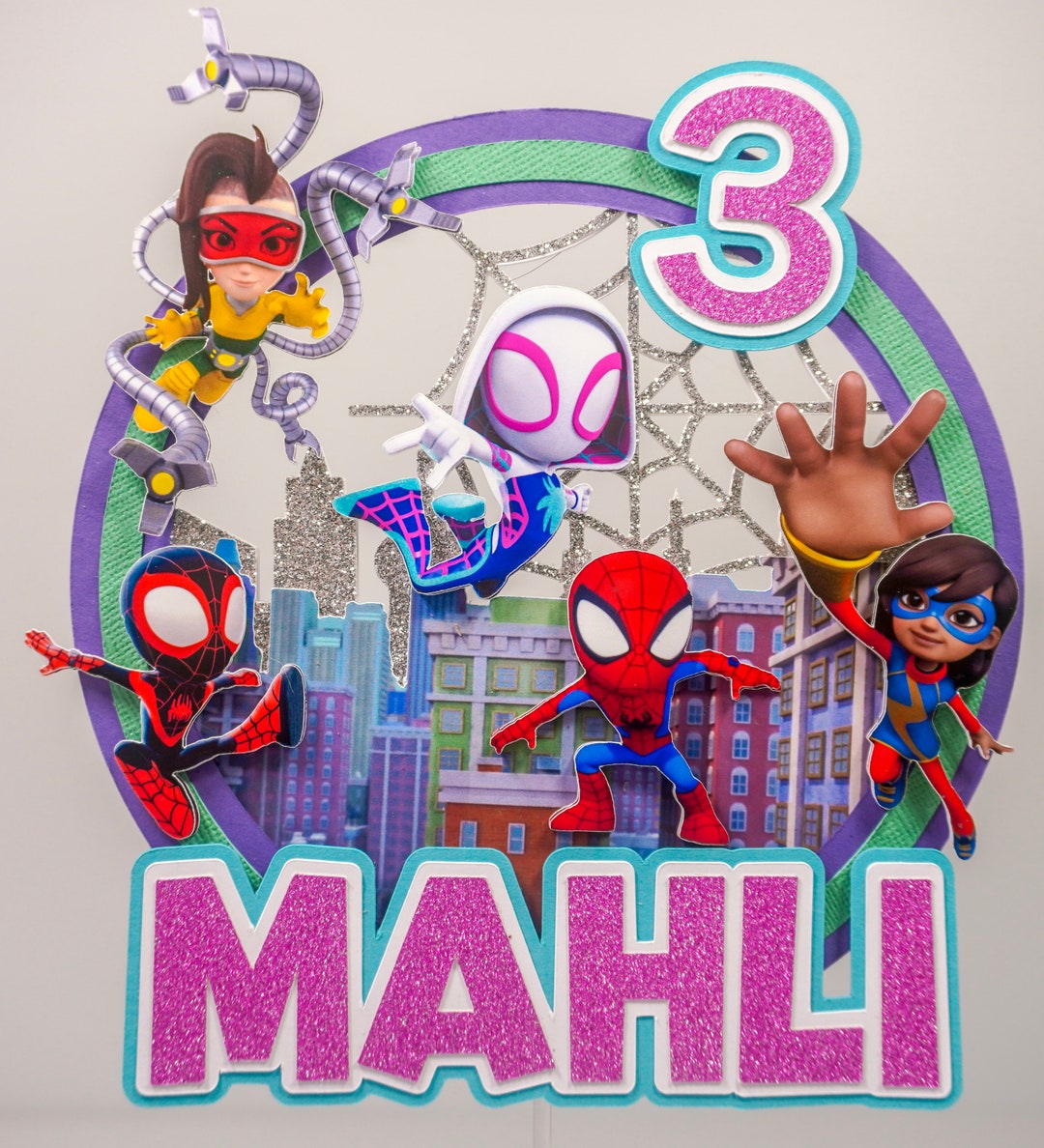 Spidey and His Amazing Friends Cake Topper / Ghost Spidey / Cake ...