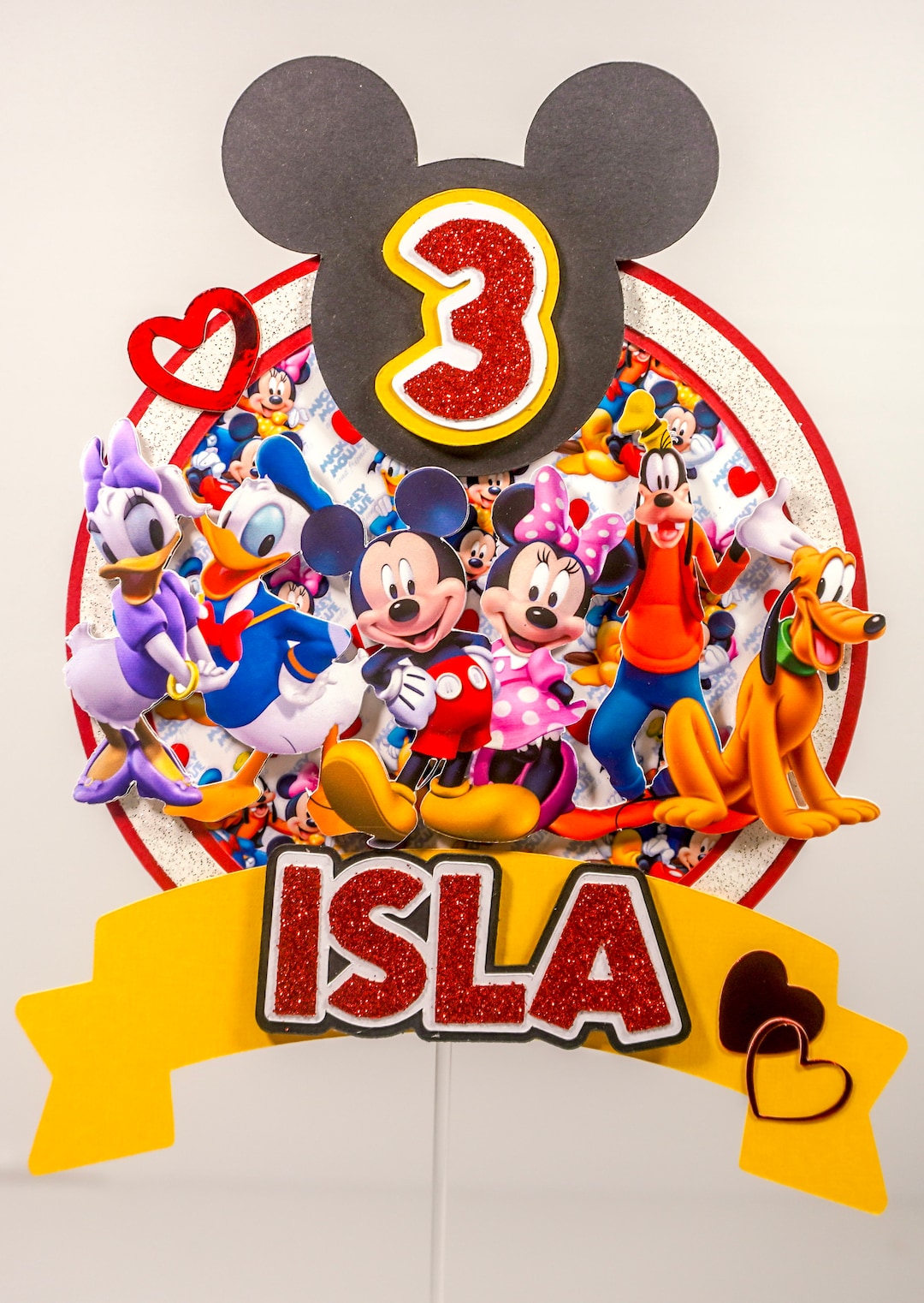 Mickey and Friends Cake Topper/cake Decoration/kids Birthday/3d ...
