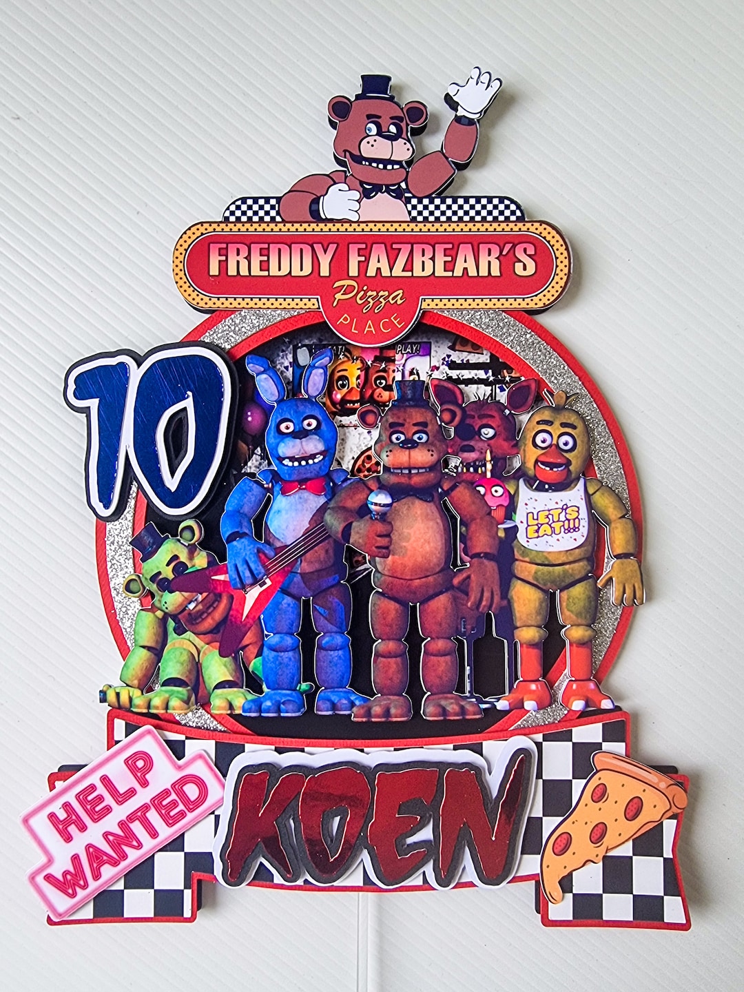 Five Nights at Freddy's Cake Topper - Etsy Australia