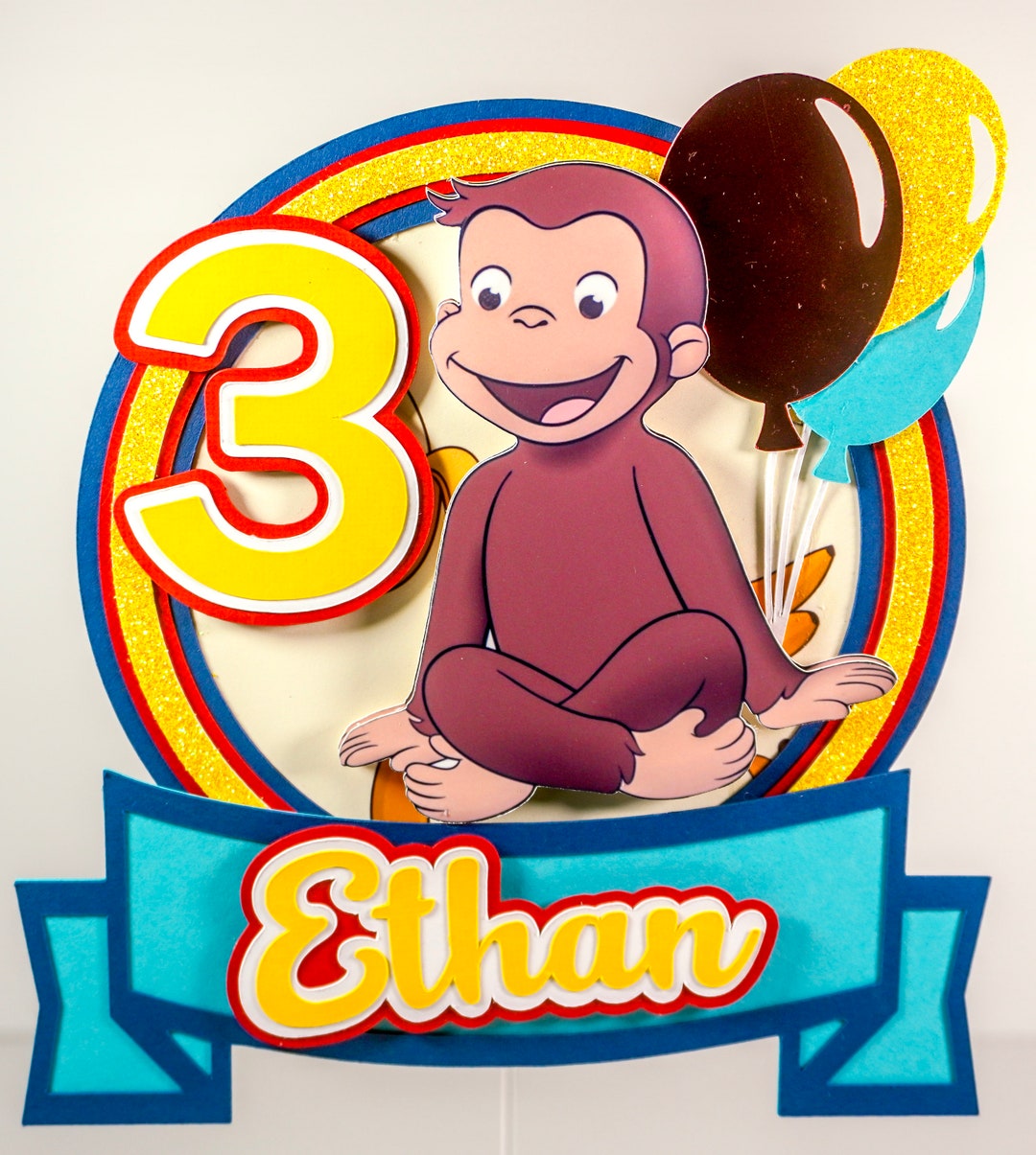Curious George Cake Topper / Curious George/ Curious George Party ...