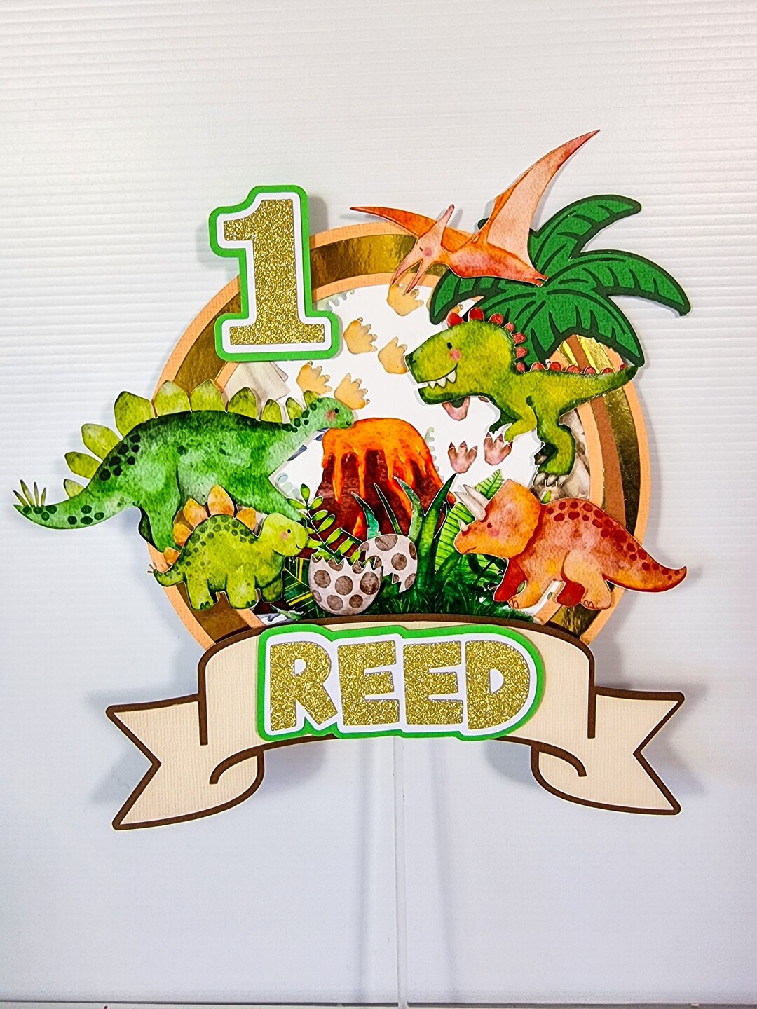 Dinosaur Cake Topper / Dinosaur Party / Dinosaur Birthday/ Dinosaurs ...