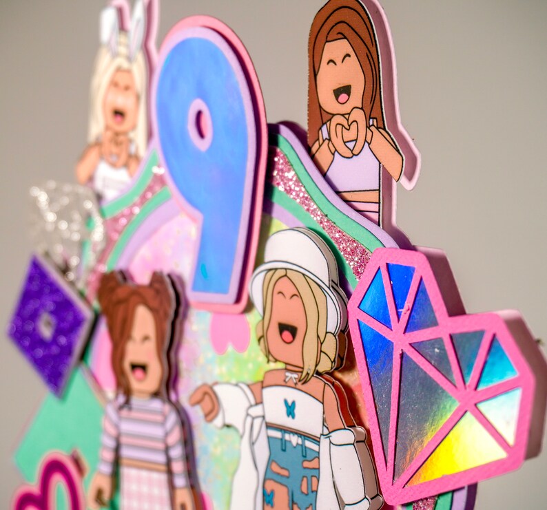 Roblox Cake Topper/roblox Theme/kids Party/personalised Name - Etsy