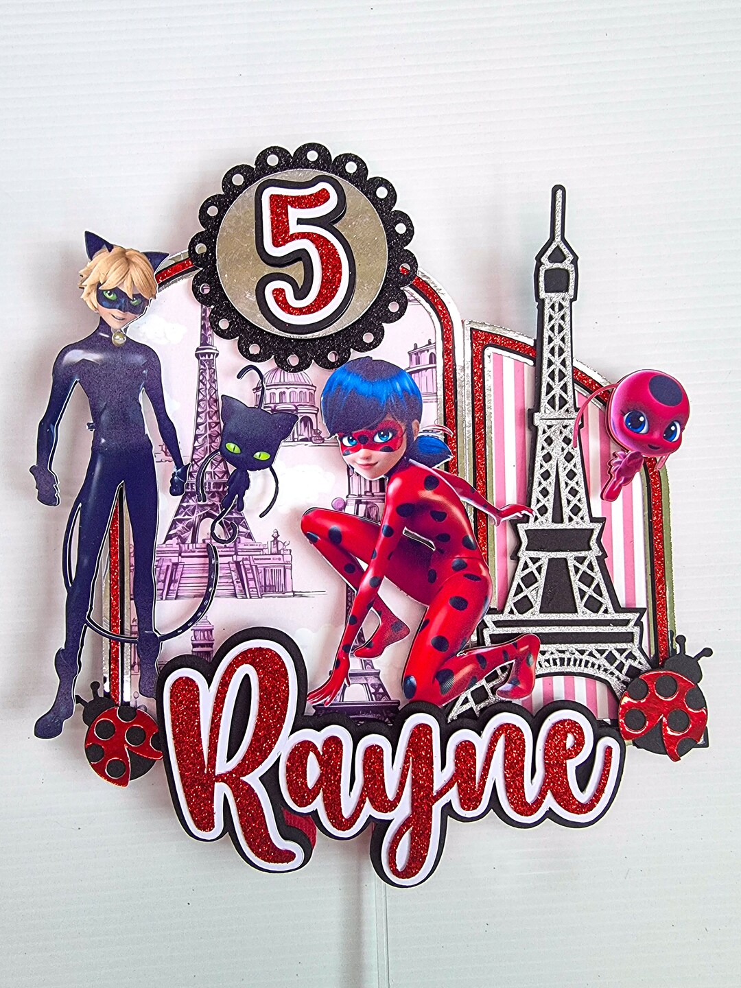 Miraculous / Lady Bug / Cat Noir / Cake Topper / Kids Birthday/ Cake ...