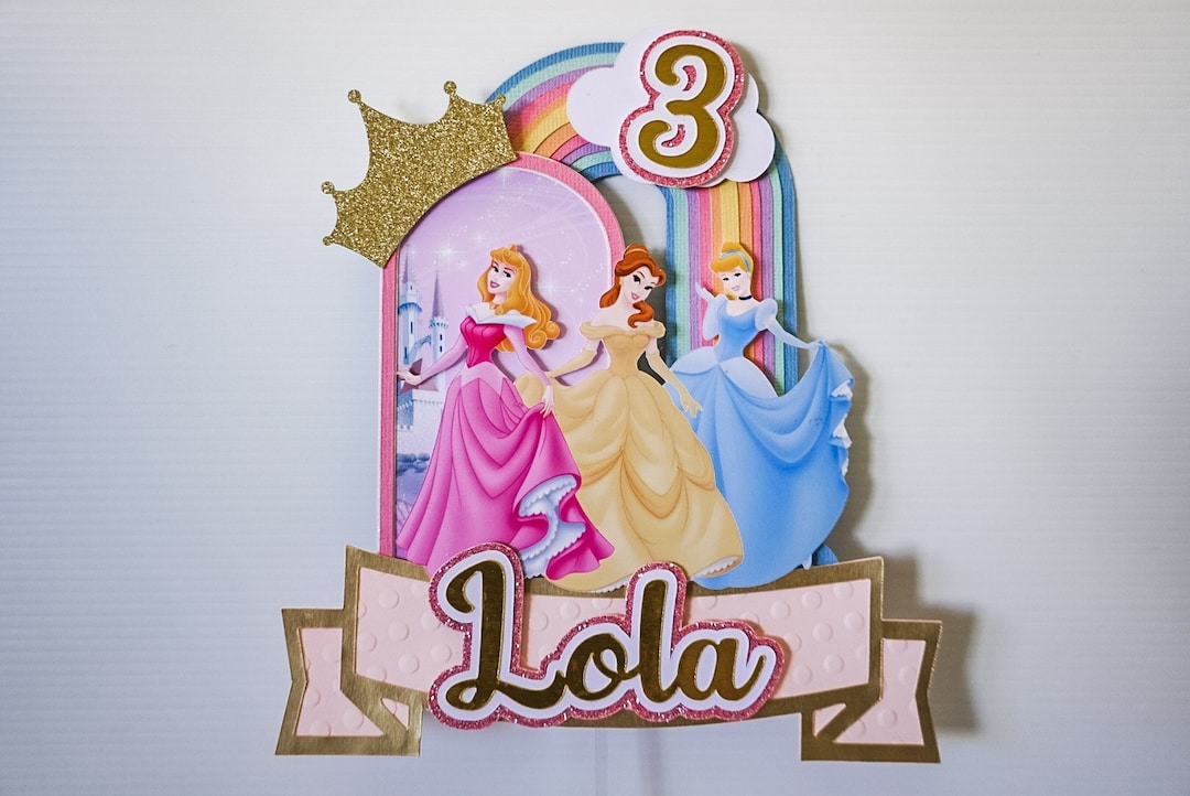 Disney Princess Cake Topper / Princess Cake Topper/ Disney Princess ...