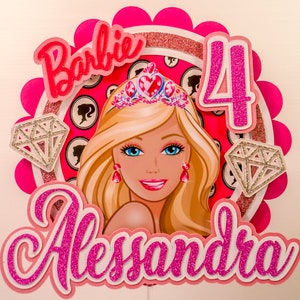 Barbie Cake Topper/kids Birthday/girls Theme/cake Decoration ...