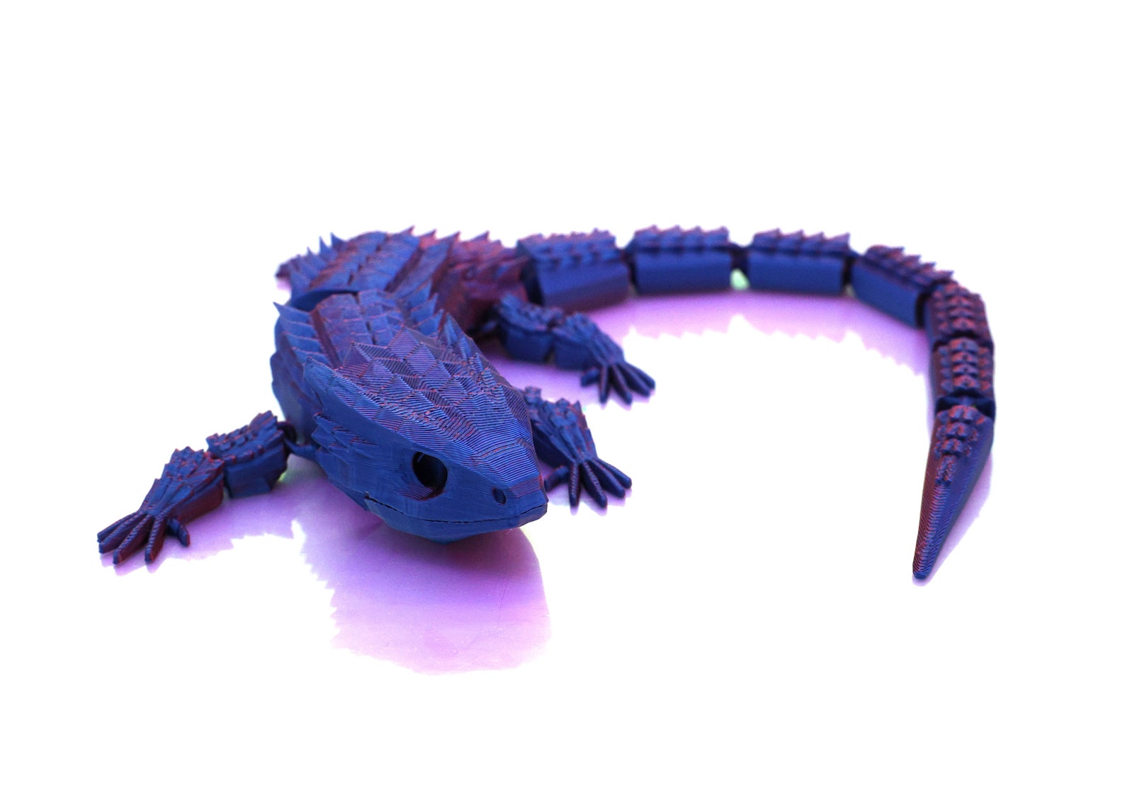 Articulated Lizard Fidget Toy | Crocodile Skink | 3D Printed - Etsy