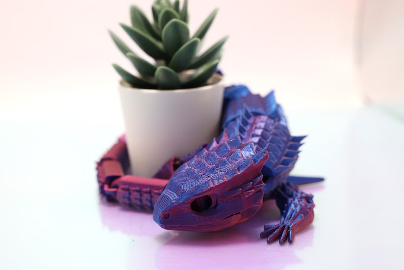 Articulated Lizard Fidget Toy | Crocodile Skink | 3D Printed - Etsy