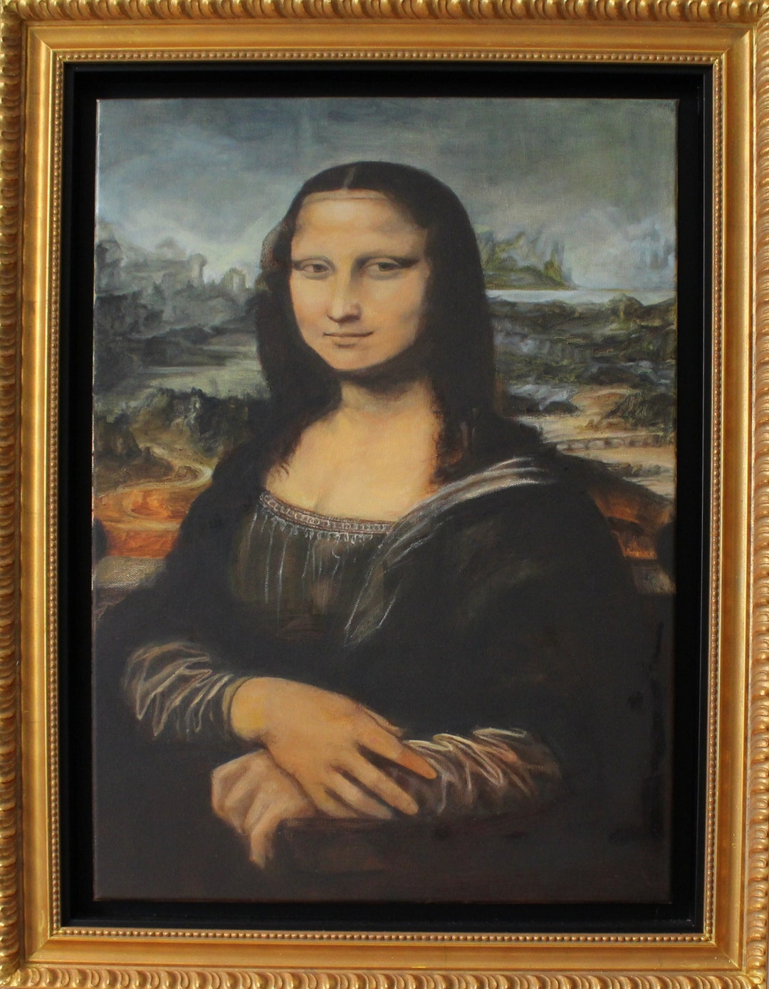 Mona Lisa Portrait by Leonardo Da Vinci - Etsy
