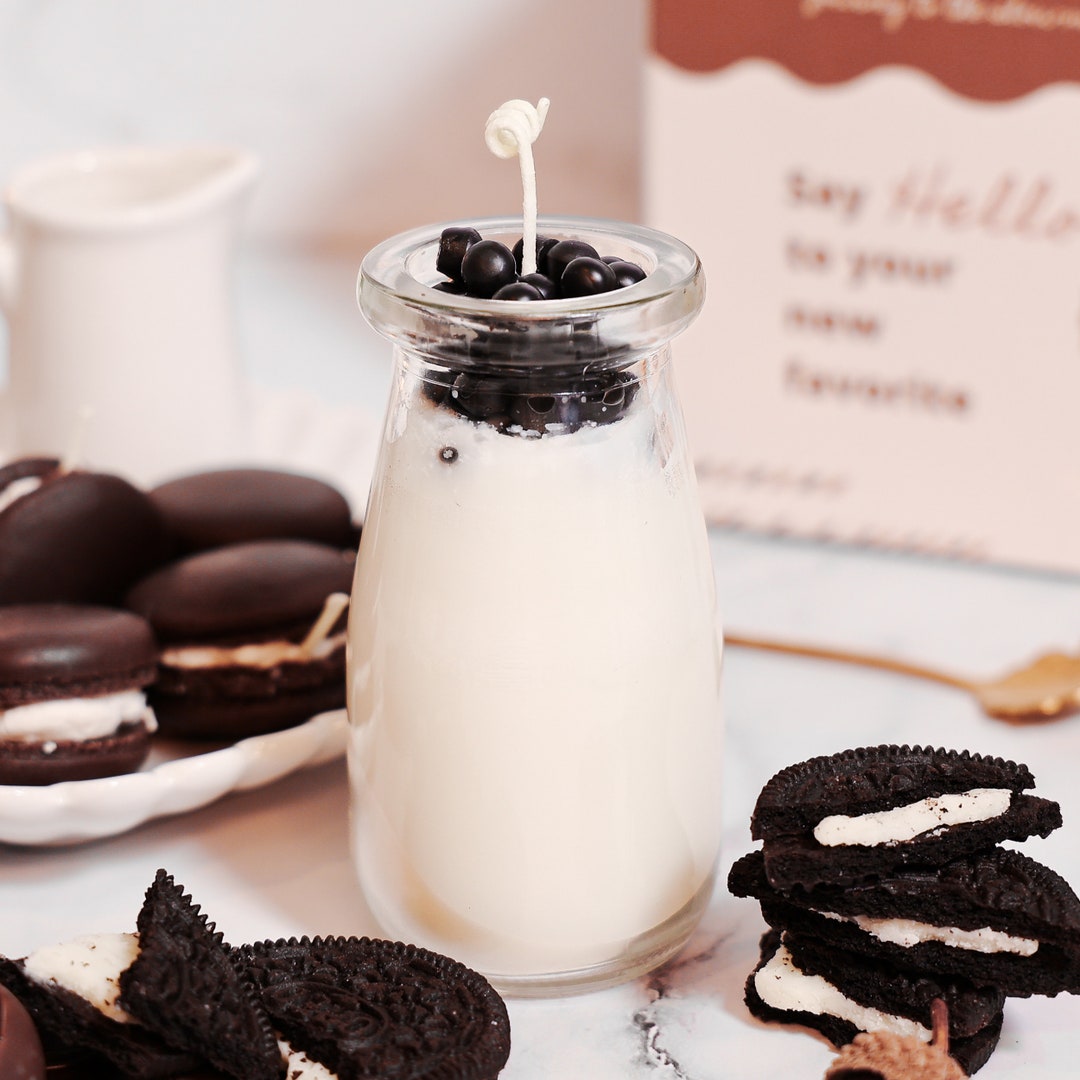 Personalized Milk Tea Candle Boba Topping Bubble Tea Pudding Dessert ...