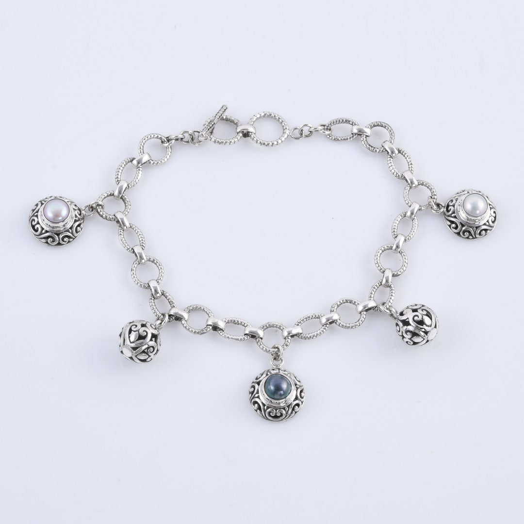 Bali Handmade Jewelry Tahitian Pearl 925 Sterling Silver Handcraefted ...