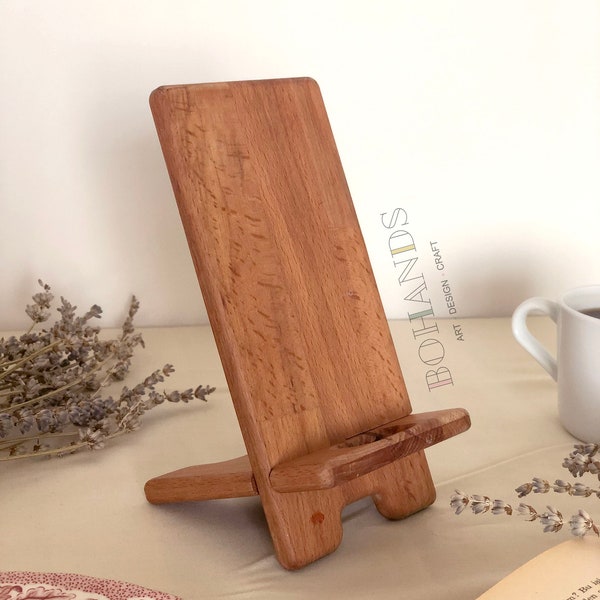 Wooden Phone Stand - Etsy