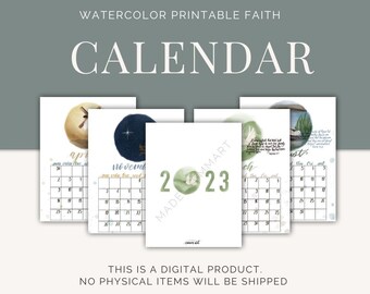 Bible Verse Monthly Calendar - Etsy
