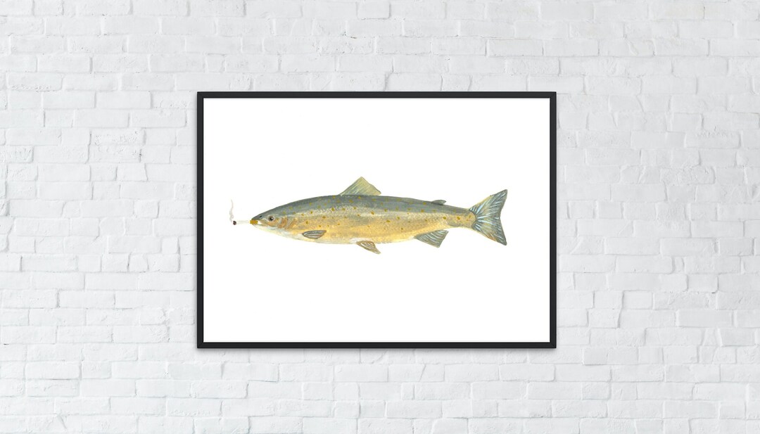 Smoked Salmon - Trendy Printable Wall Decor- Funky Downloadable Poster ...