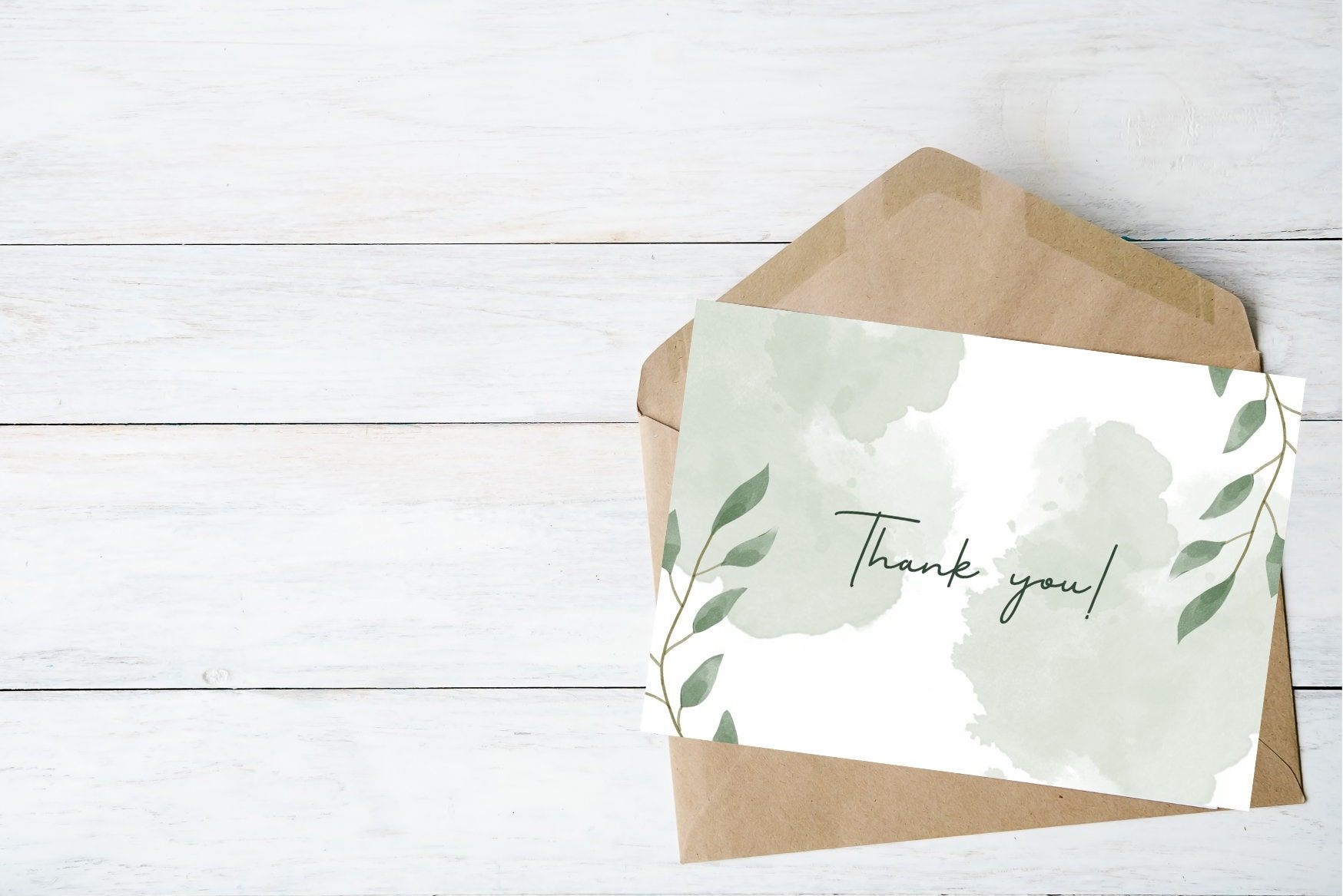 Printable Simple Thank You Card - Etsy