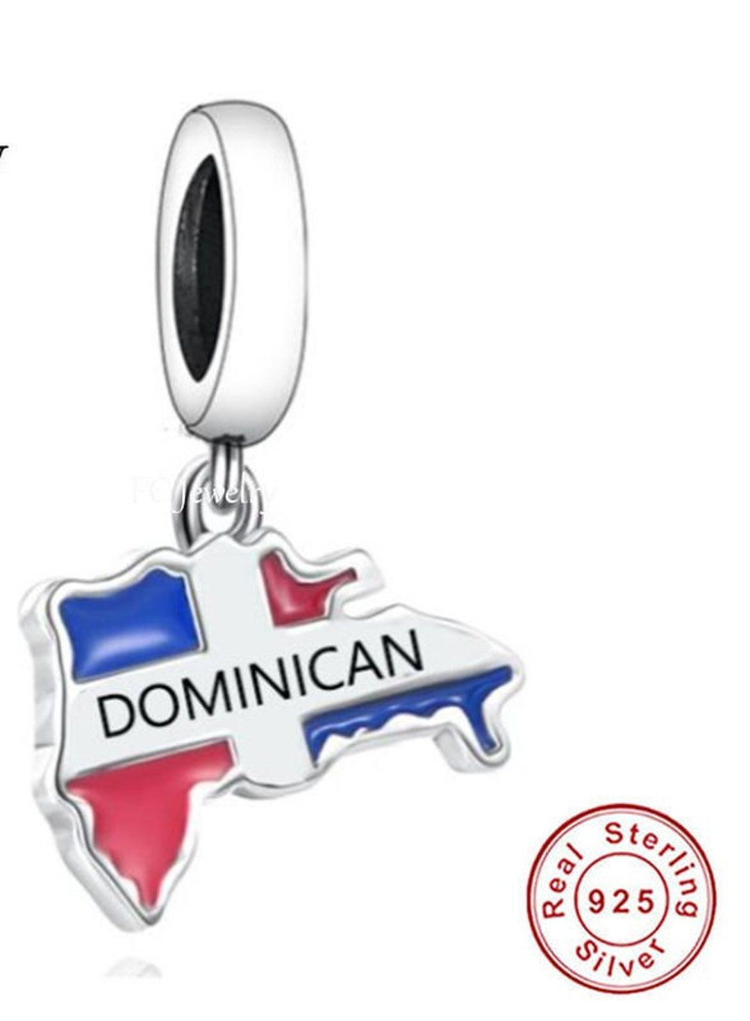 Dominican Republic Charm, Dominican Flag Charm, Dominican Charm, Travel ...