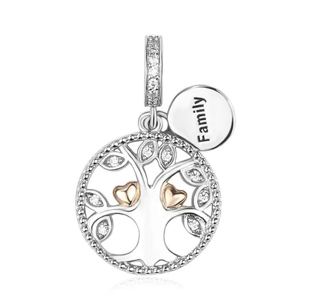Tree of Life Charm Family Tree Charm 925 Sterling Silver Pendant Fits ...