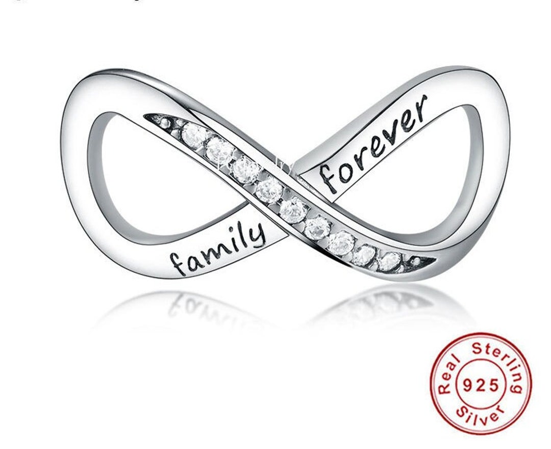 Family Forever Infinity Charm Infinity Charm 925 Silver Charm European ...