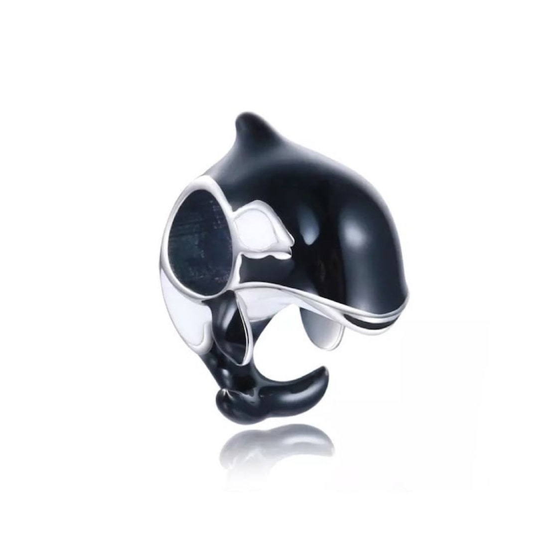 Orca Killer Whale Charm European Style Bracelets, 925 Sterling Silver ...