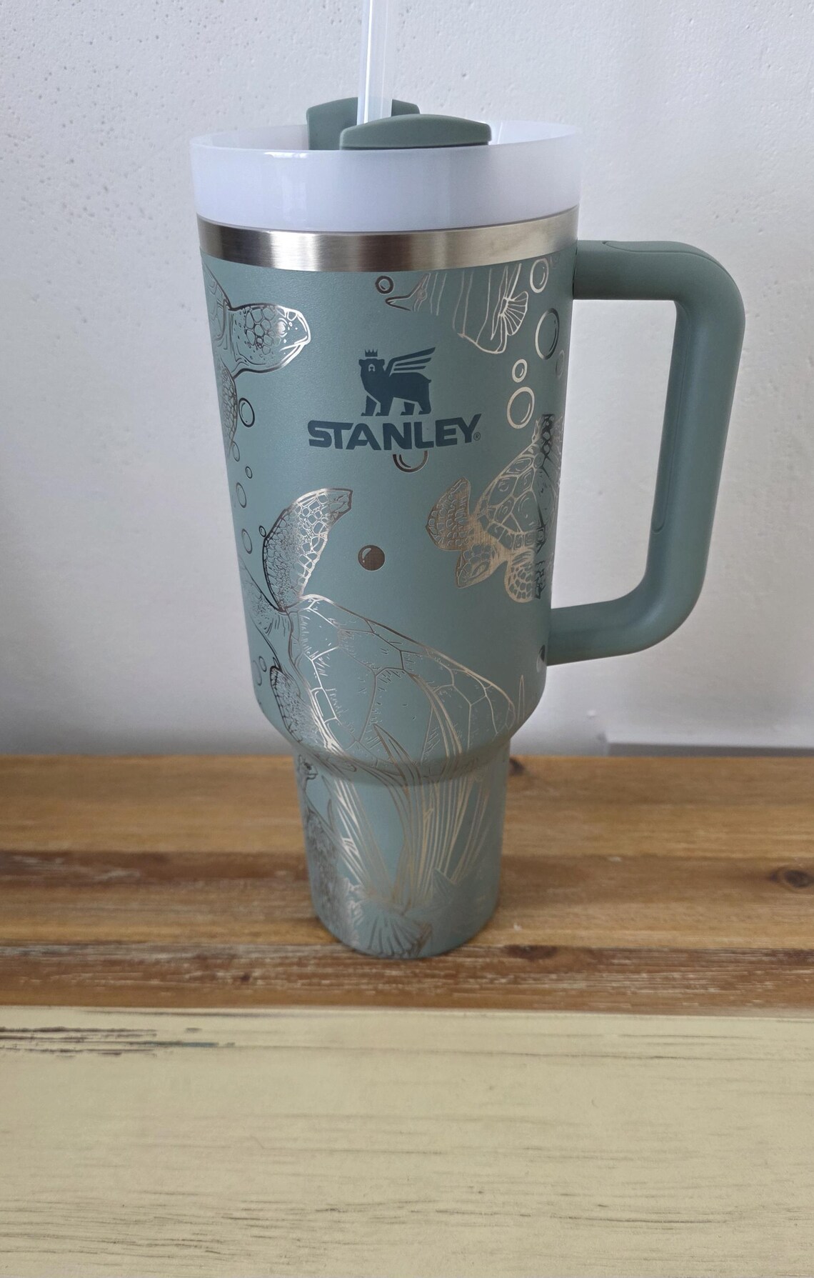 Original Stanley Turtles, Under the Sea, Ocean Theme Engraved Tumbler ...