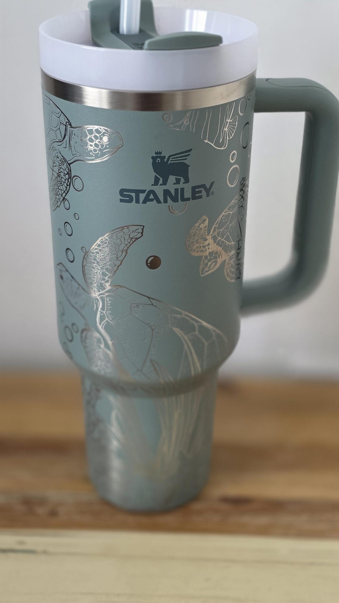 Original Stanley Turtles, Under the Sea, Ocean Theme Engraved Tumbler ...