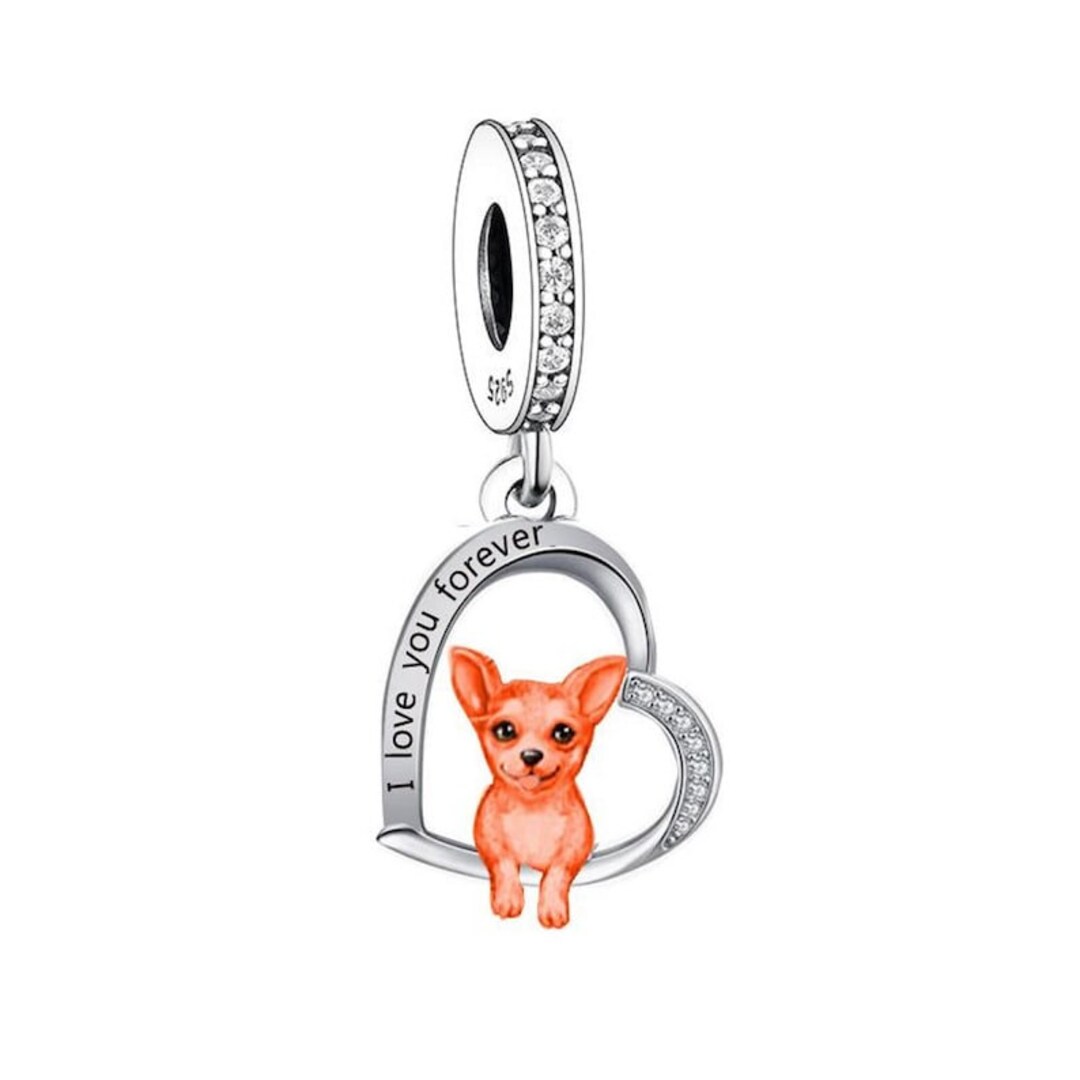 Chihuahua - Puppy Love, Genuine Brand New S925 Sterling Silver I Love ...
