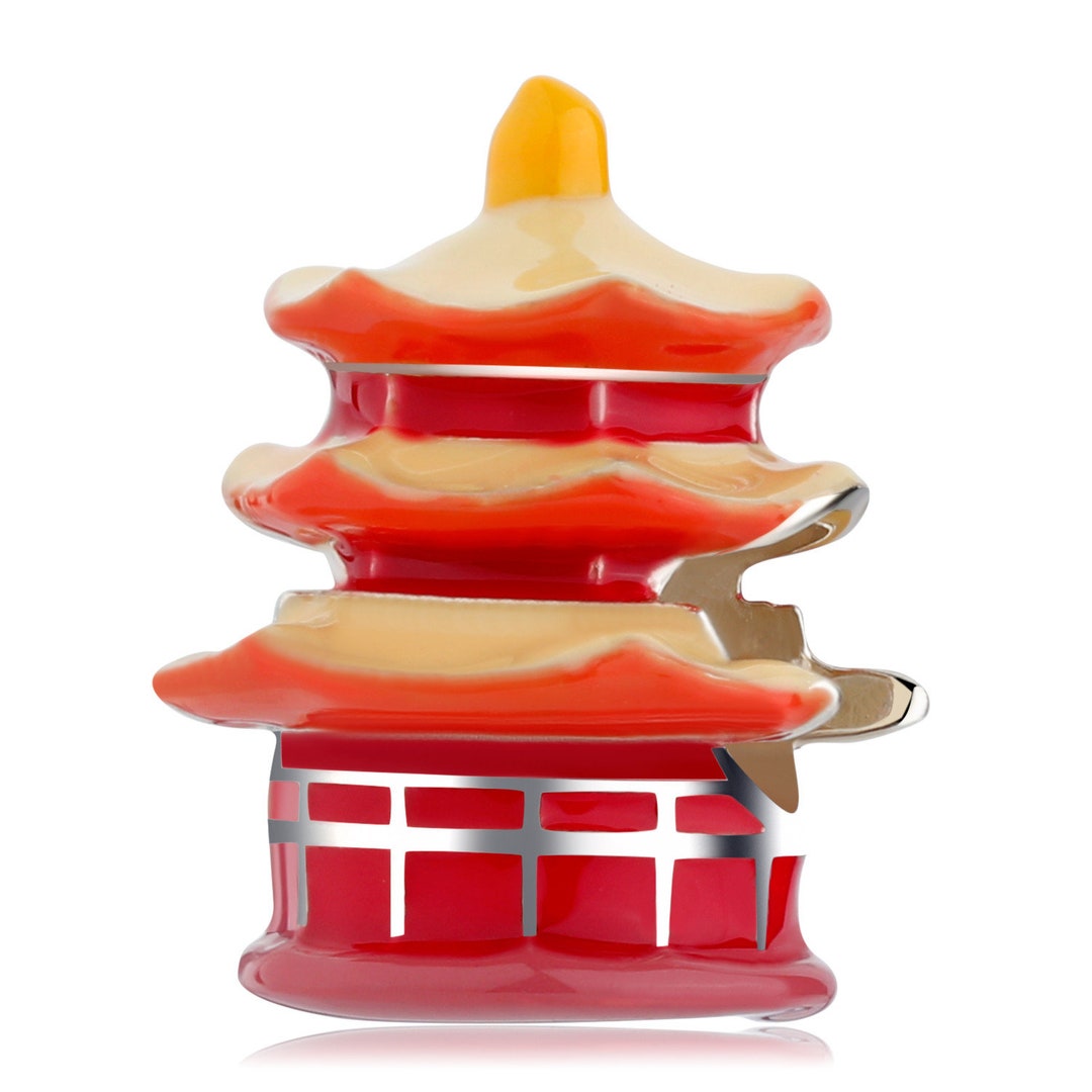 Anime Charm Vintage Chinese Building House Tower Charm, China Charm ...