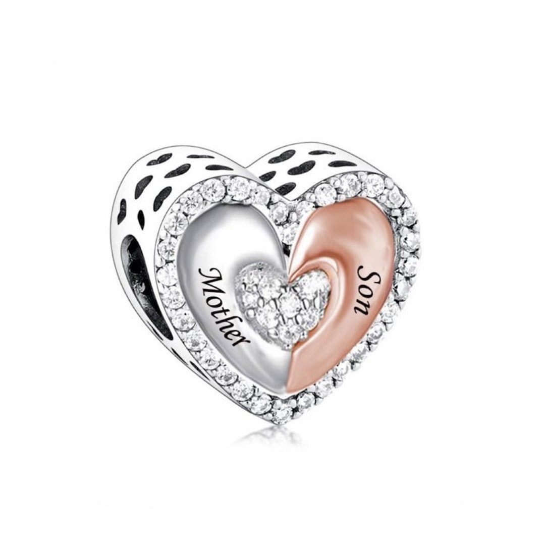 Mother & Son Charm European Style, 925 Sterling Silver, Mother Son ...