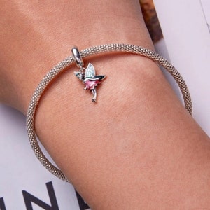 Magical Fairy Elf Charm European Style Bracelets, 925 Sterling Silver ...