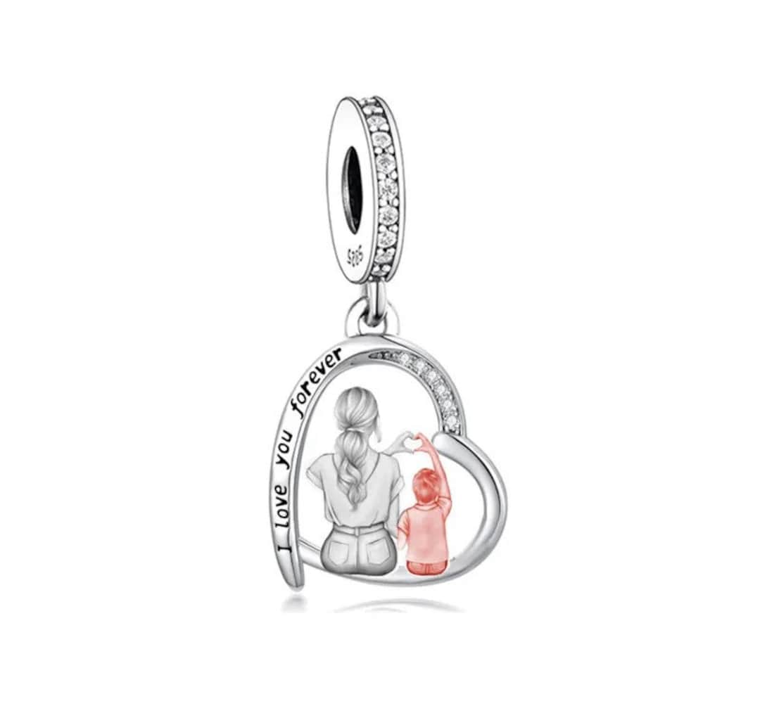 Mother & Son Charm Brother Sister Charm Fits European, 925 Sterling ...