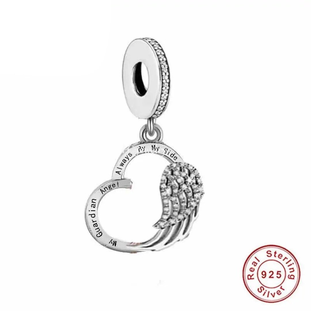 Angel Wings Charm, Angel Charm Memorial Jewelry Gift My Guardian Angel ...