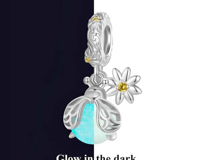 Salt and Light Terrarium Necklace, Glow-in-the-dark Firefly Charm ,you ...