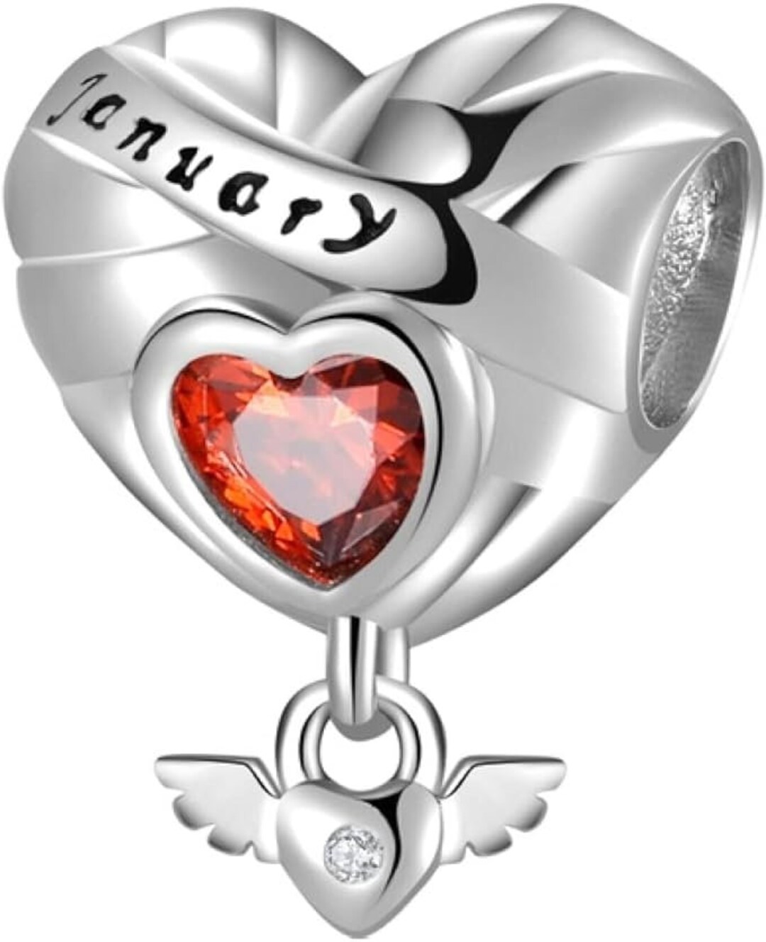 January Birth Month Charms , 925 Sterling Silver, Birthday Charms ...