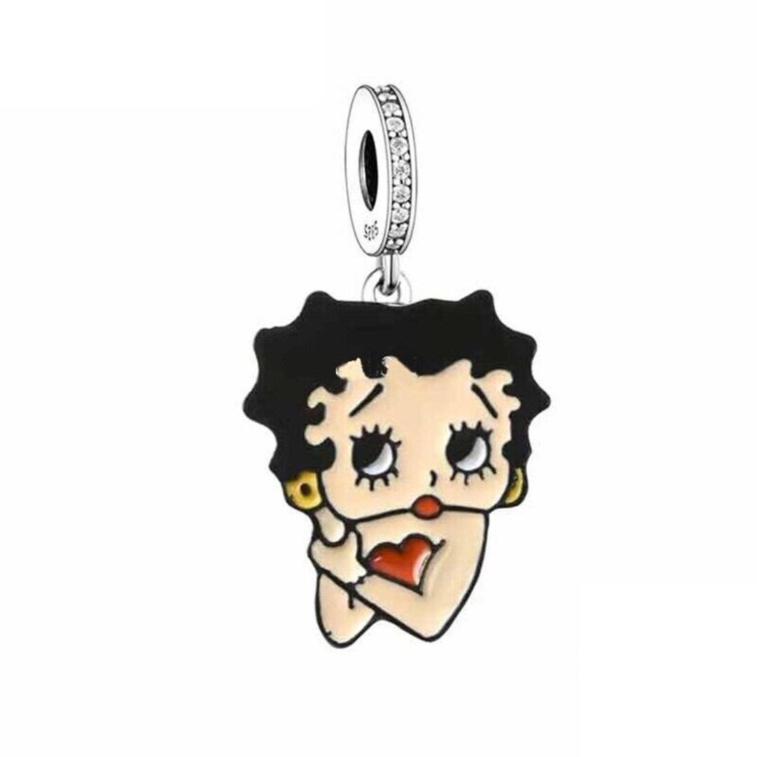 Anime Betty Retro Classic Charm 925 Silver Charm European Style ...
