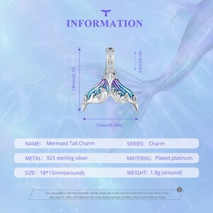 Mermaid Tail Ocean Dangle Charm 925 Silver Charm European Style ...