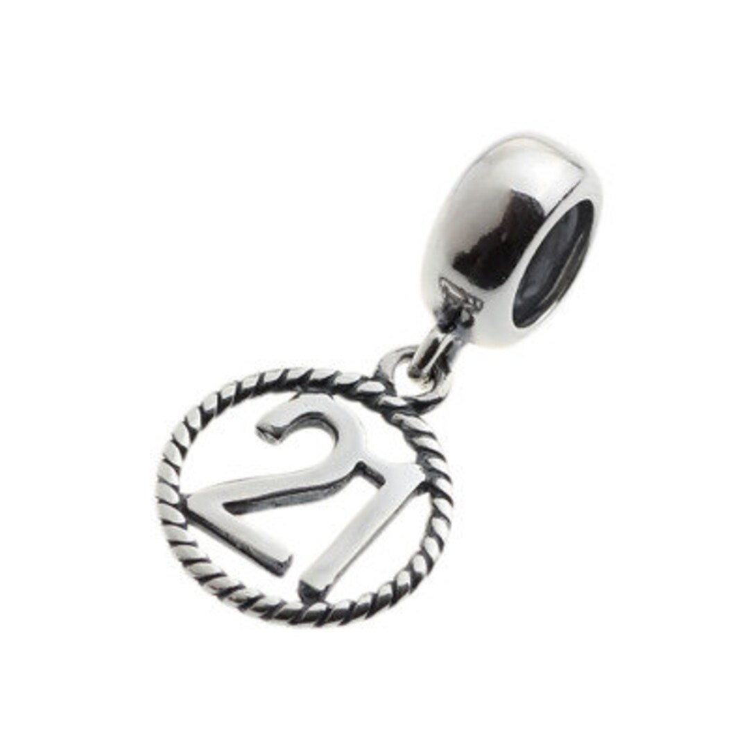 21st Birthday Celebration, 925 Sterling Silver 21st Birthday Dangle ...