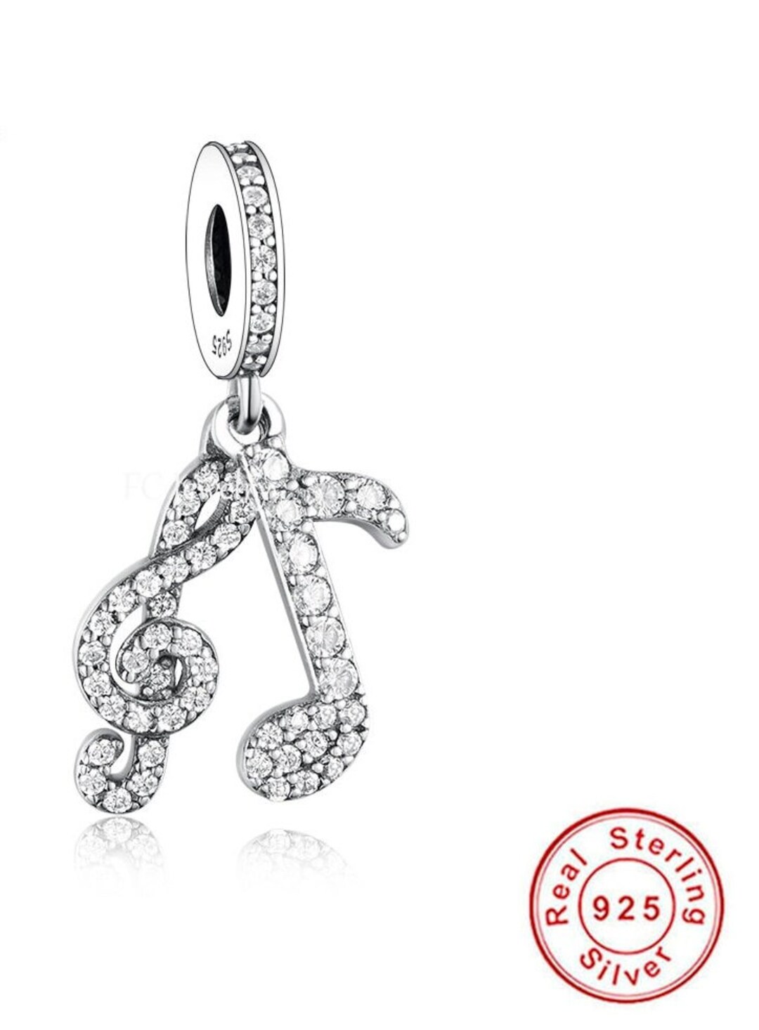 Music Note Charm Bracelet, 925 Sterling Silver Musician Jewelry ...