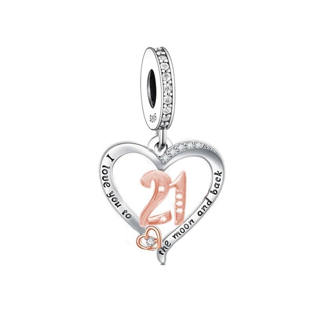 21st Birthday Celebration, 925 Sterling Silver 21st Birthday I Love You ...