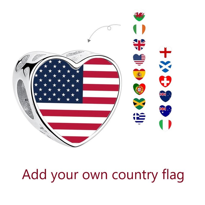 Flag Charms - Etsy