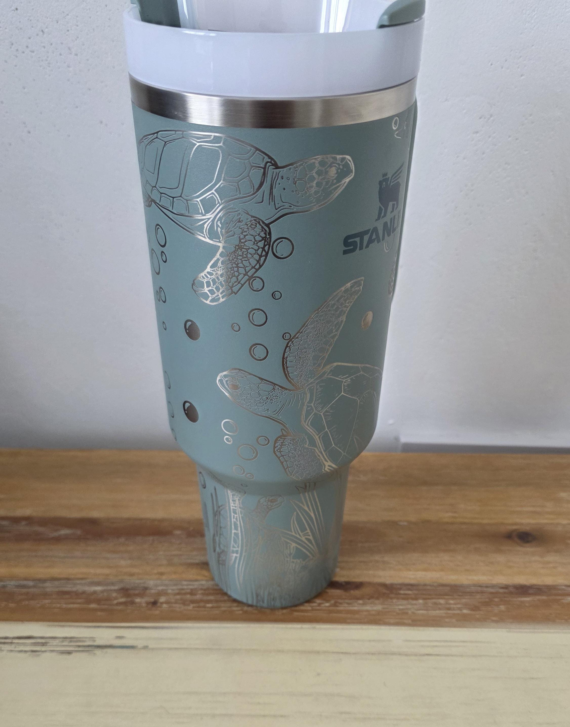 Original Stanley Turtles, Under the Sea, Ocean Theme Engraved Tumbler ...