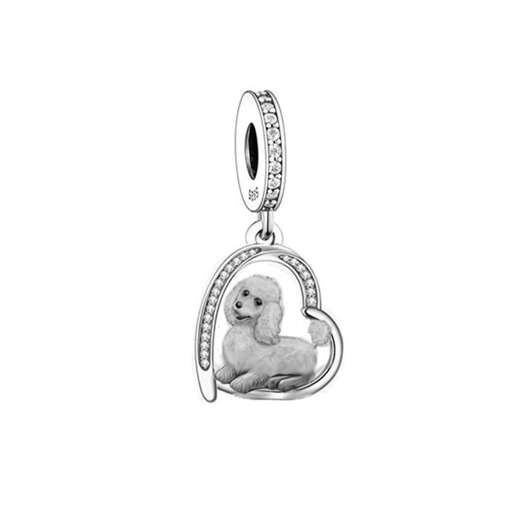 Poodle Dog Dog Charms Bracelets, 925 Sterling Silver, Dog Lover Gift ...