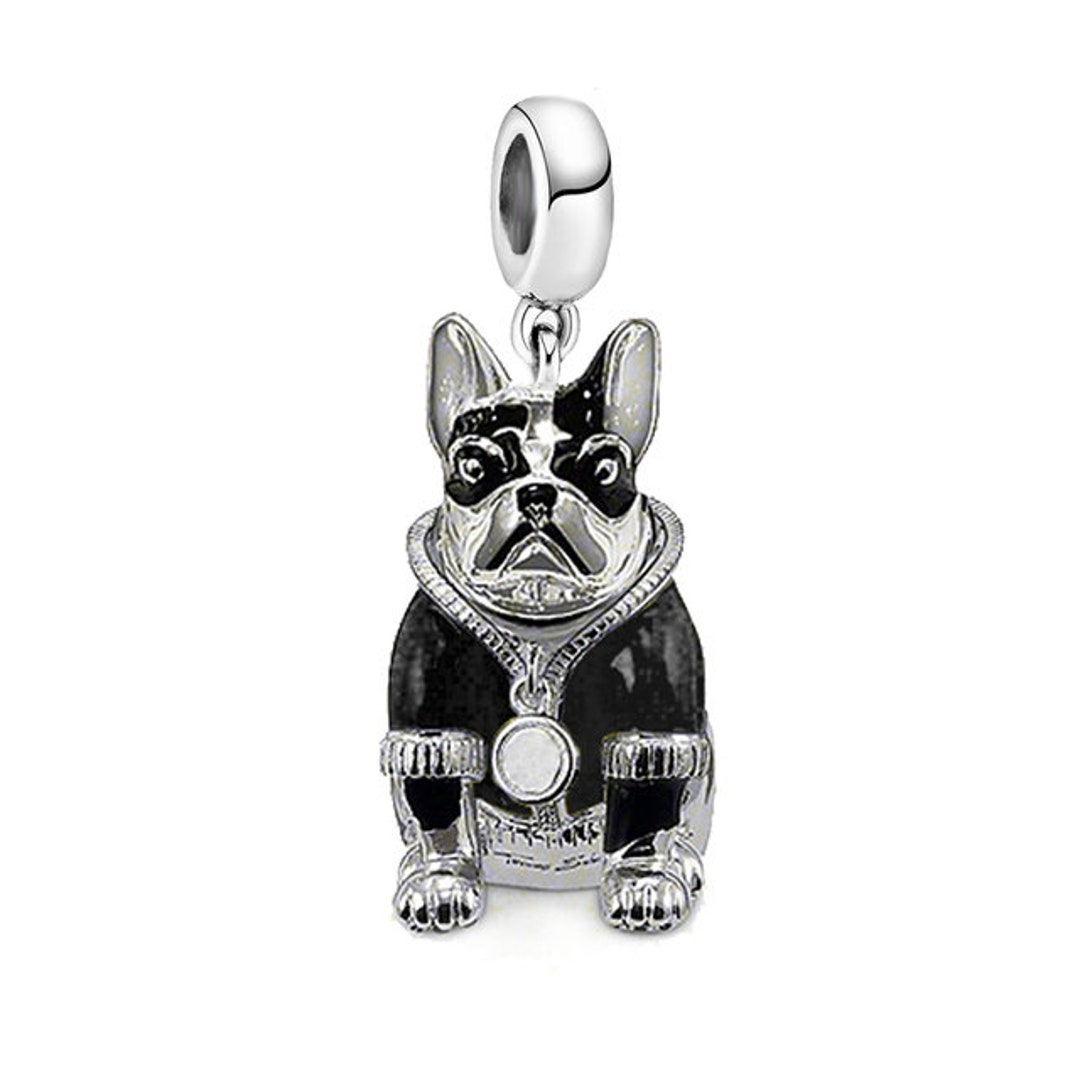 English Bulldog Puppy Love, Genuine Brand New S925 Sterling Silver ...